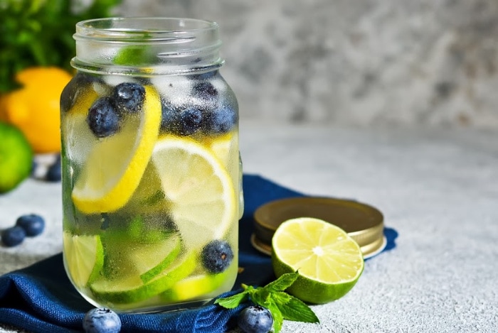 Lemon Blueberry Mint Infused Water | Distillata