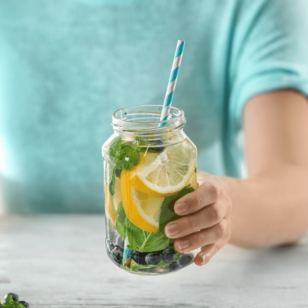 Lemon Blueberry Mint Infused Water | Distillata