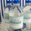 Free Printable Melted Snowman Water Bottle Label | Distillata